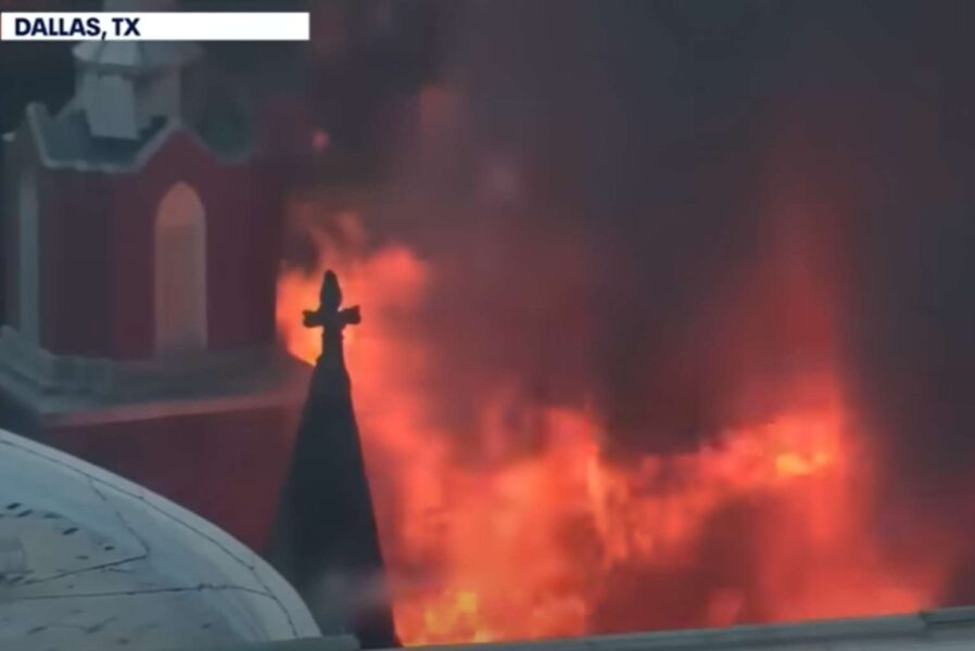 BREAKING NEWS: 4-Alarm Fire at First Baptist Dallas Engulfs Historic ...