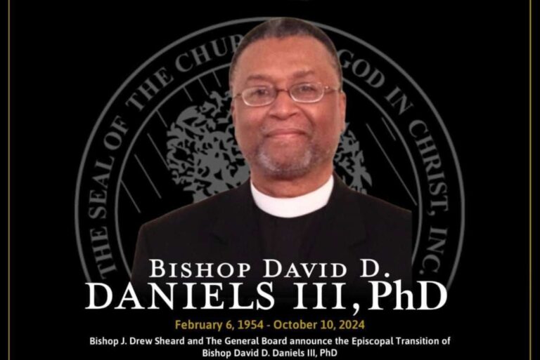 David D. Daniels III, COGIC Bishop and Global, Pentecostal History ...