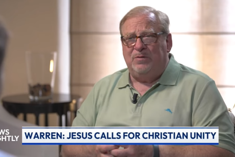 Rick Warren Talks Church Unity Between Evangelical and Catholic ...