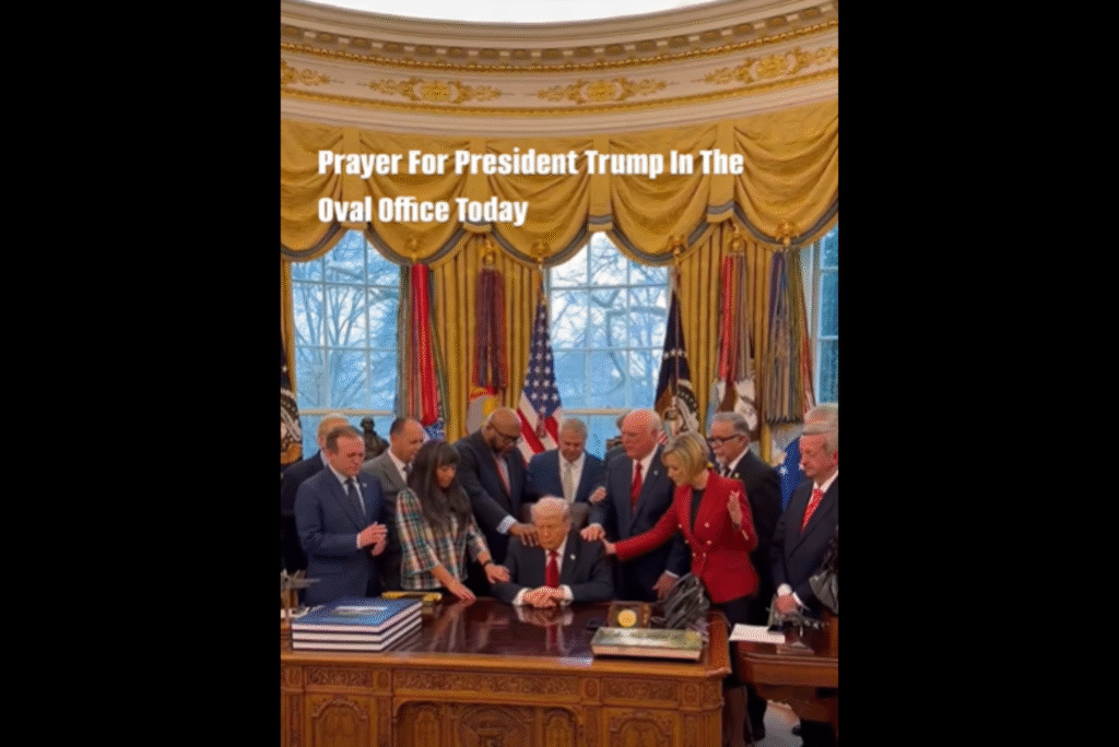 Faith Leaders Unite to Uplift President Trump in Monumental Prayer ...
