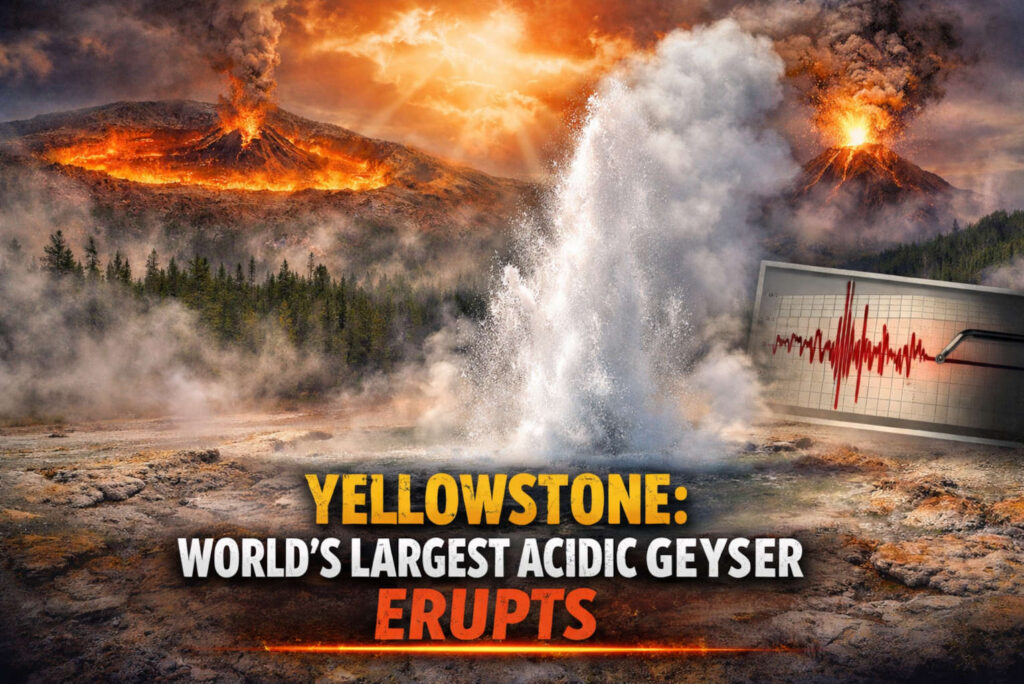 Yellowstone Awakens: World's Largest Acidic Geyser Erupts After Being ...